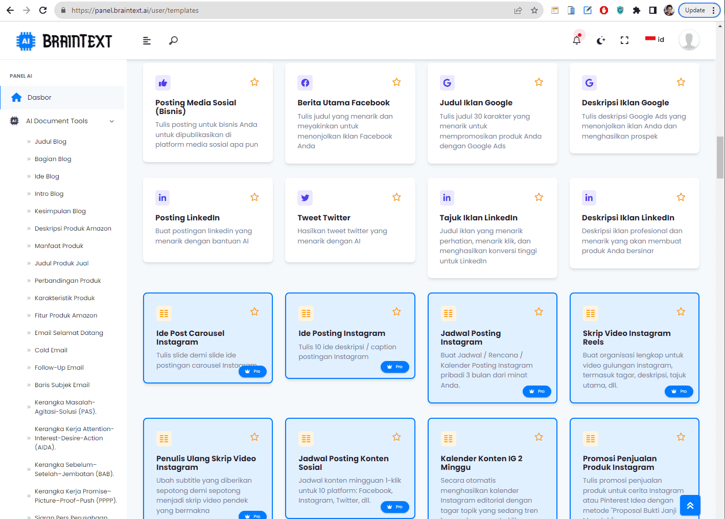 BrainText.AI – Nulis Konten Apapun Jadi 10x Lebih Cepat!